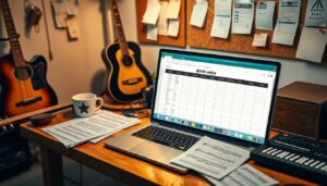 Gema Setlist Excel Vorlage kostenlos downloaden