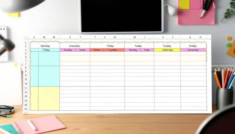 Wochenplan Excel Vorlage kostenlos downloaden