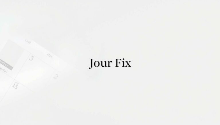 Jour Fix Excel Vorlage kostenlos downloaden